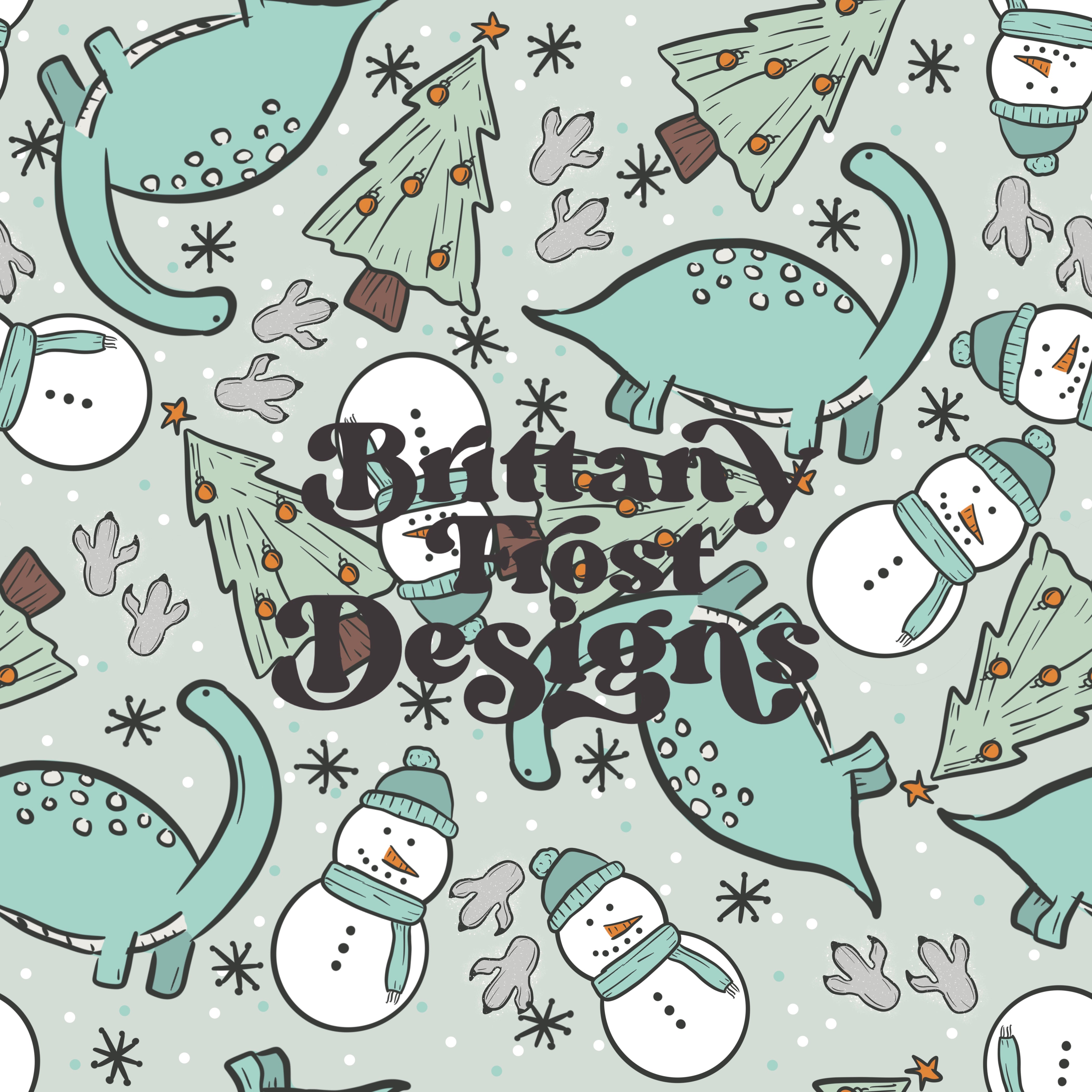 Winter Dinos – Brittany Frost Designs