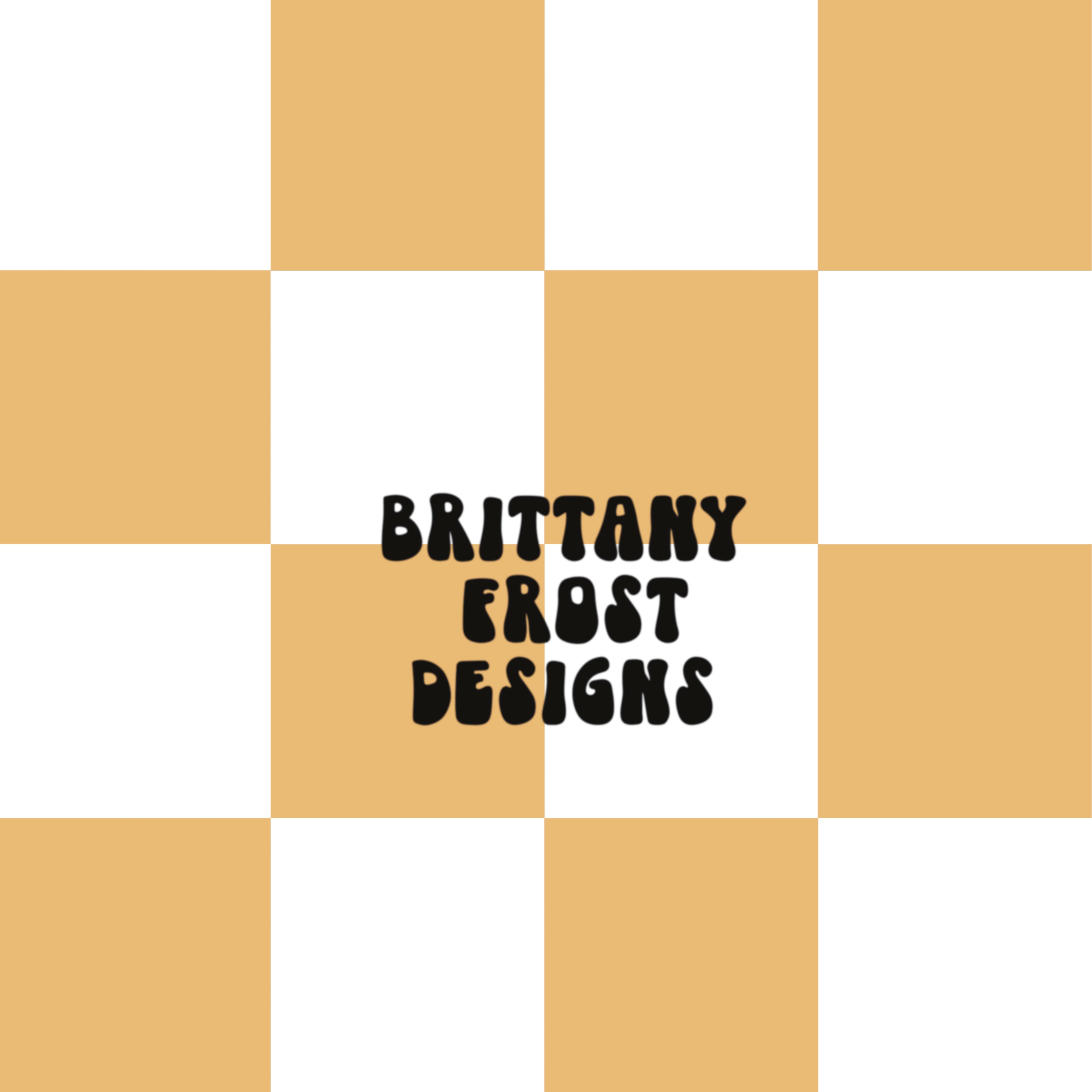 Pink Boo Checkered – Brittany Frost Designs