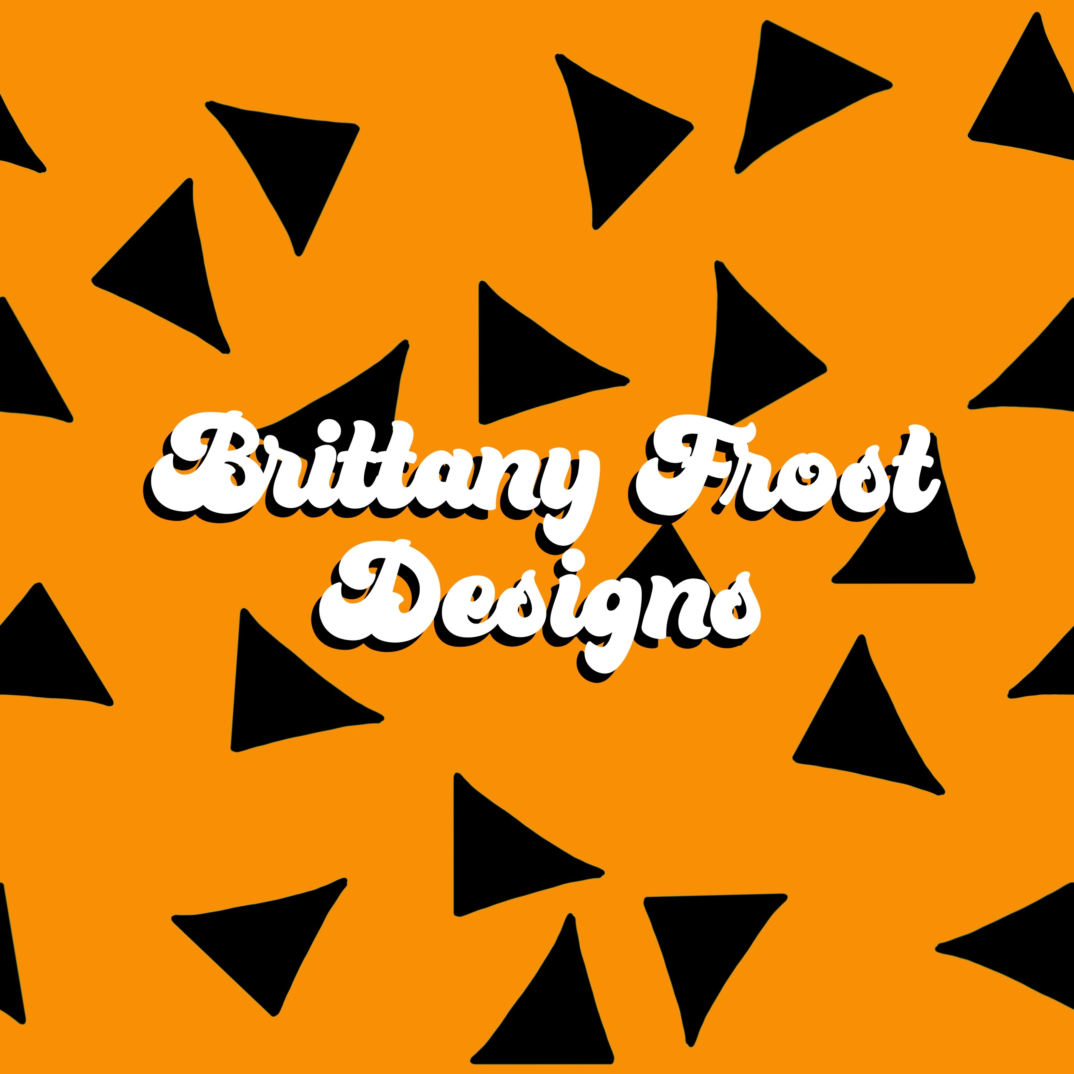 Bam Triangles Orange – Brittany Frost Designs