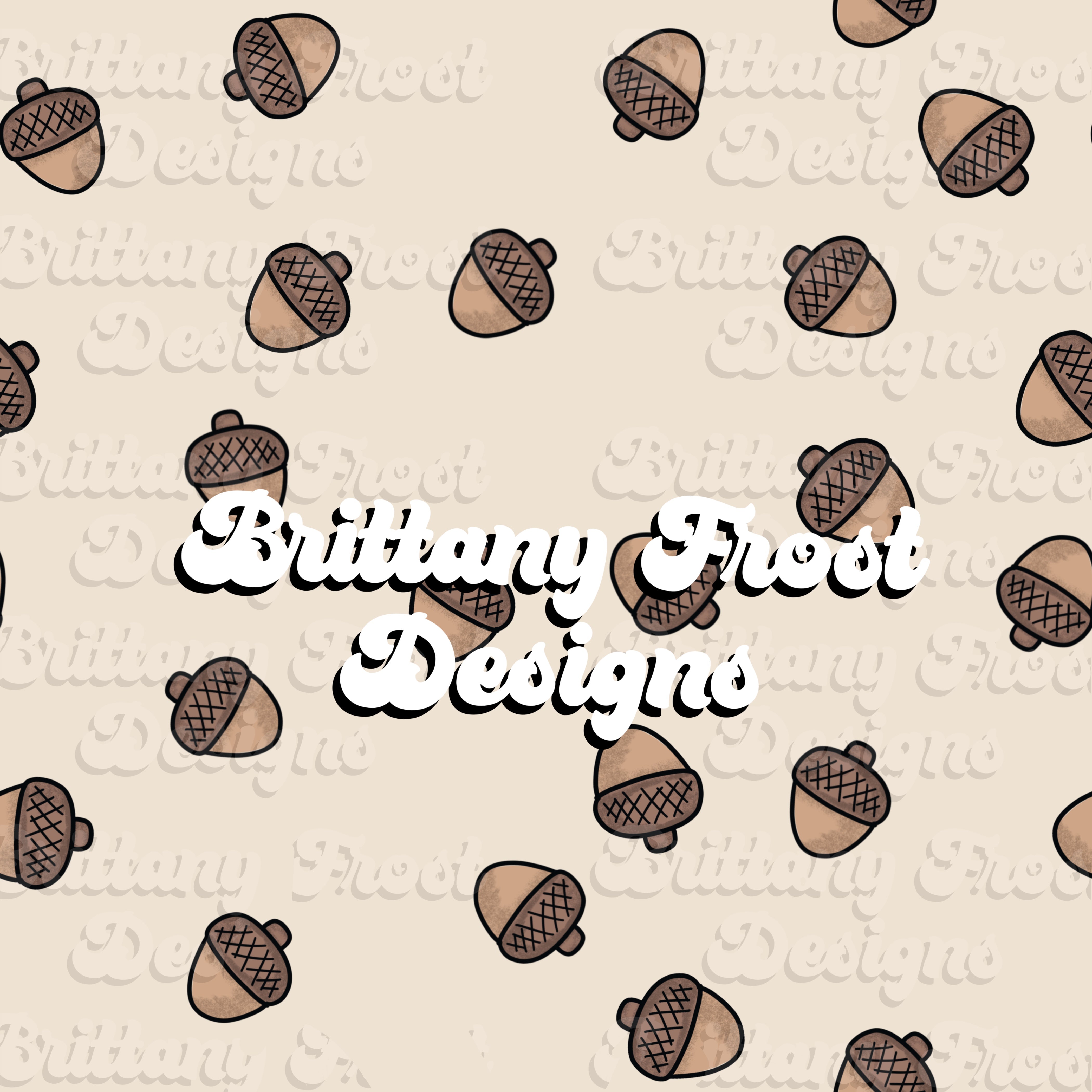 Acorn Seamless File – Brittany Frost Designs