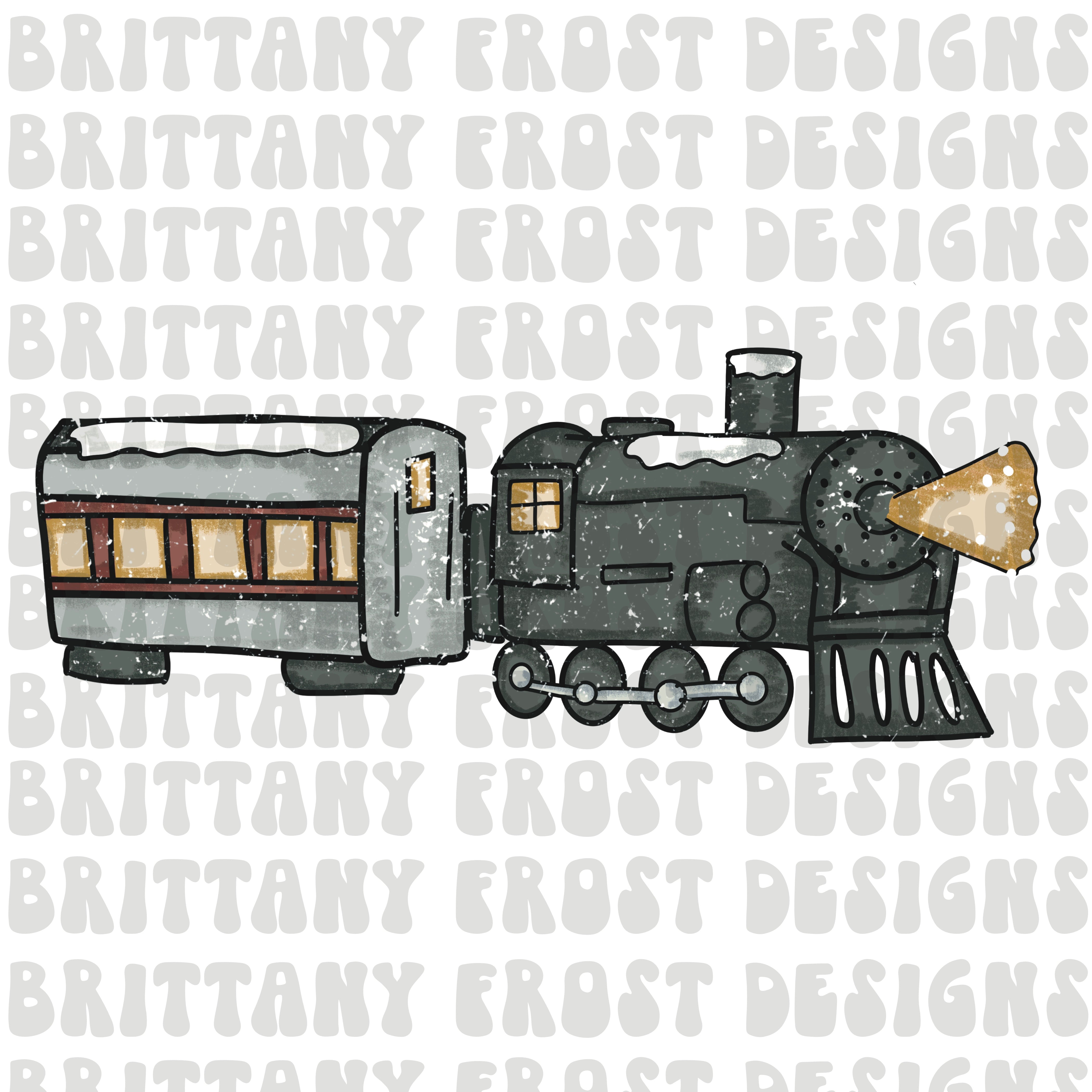 Train PNG Sublimation – Brittany Frost Designs