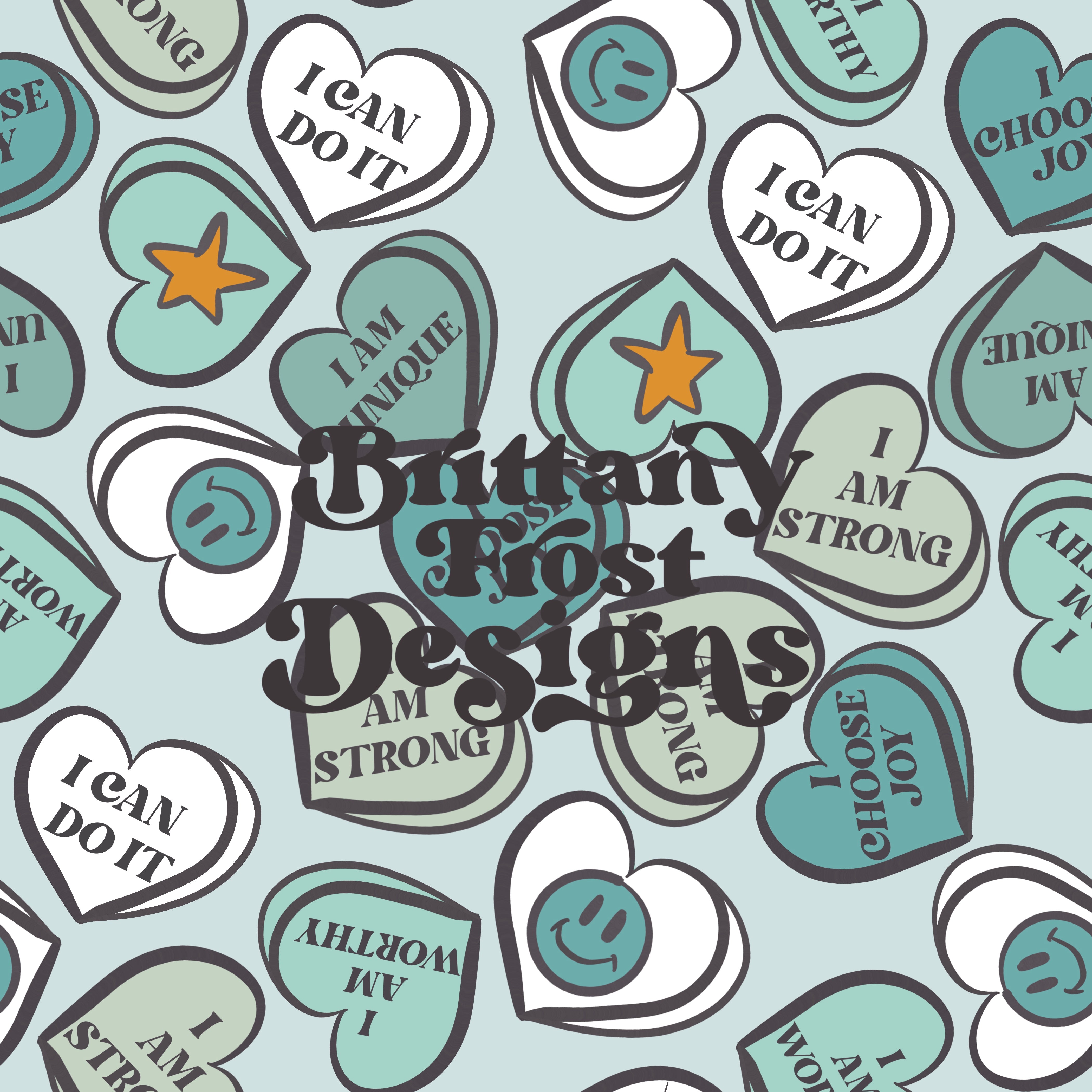 Blue Positive Affirmations – Brittany Frost Designs